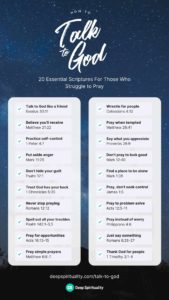 How to Talk to God: 20 Essential Scriptures for Those Who Struggle to Pray